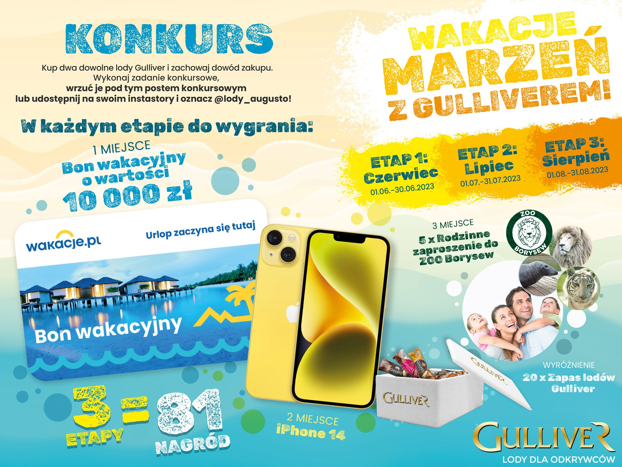 Konkurs "Wakacje marzeń z Gulliverem"